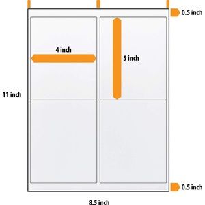 4 Up | Office | 0 Shipping Labels 4 Per Sheet 4x5 Stickers | Poshmark